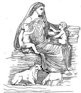 Gaia, the great Greek goddess and ancestral mother of the earth